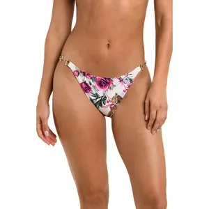 L'Agence Violet Rose Leopard Hipster Bikini Bottoms