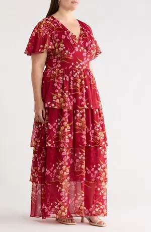 SUGARLIPS Ginnie Amabel Tiered Maxi Dress