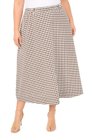 Halogen Pull On Midi Skirt - Chicory Coffee