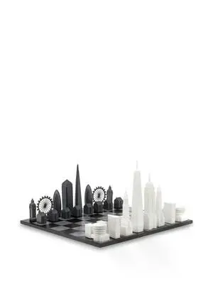 SKYLINE CHESS London Vs. New York City Chess Set - Black