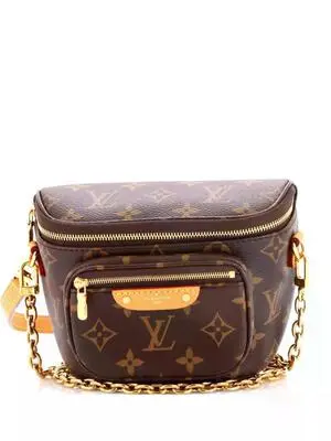 LOUIS VUITTON Bum Bag Monogram Canvas Mini Belt Bag - Brown