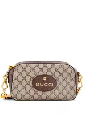 Gucci Neo Vintage Camera Messenger Bag Gg Coated Canvas - Brown