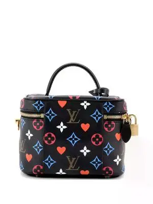 LOUIS VUITTON Vanity Handbag Limited Edition Game On Monogram Pm Satchel - Black