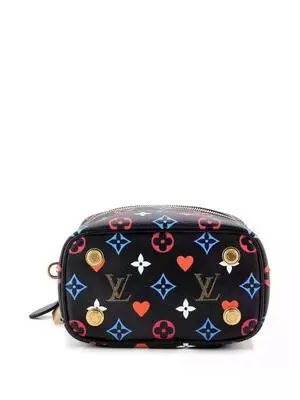 LOUIS VUITTON Vanity Handbag Limited Edition Game On Monogram Pm Satchel - Black