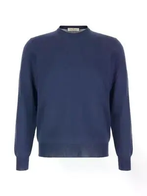 PANICALE Cotton Crew Neck Sweater - Blue