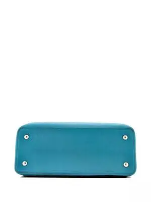 LOUIS VUITTON Capucines Mm Leather Satchel - Blue