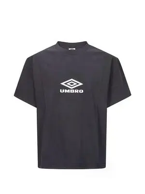 UMBRO Logo-embroidered Logo T-shirt - Grey