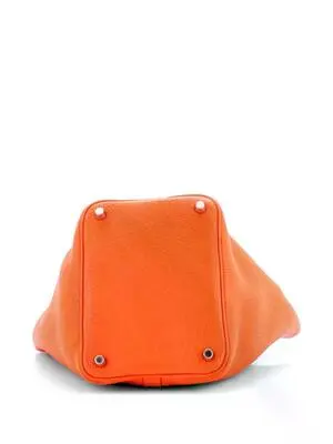 Hermès Picotin Lock Bag Clemence Pm Bucket Bag - Orange