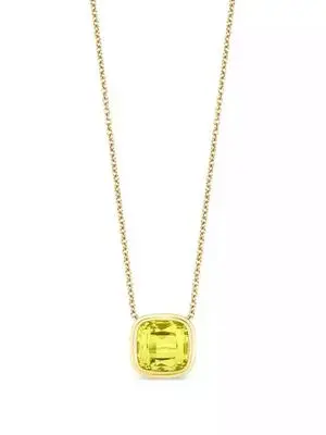 Goshwara Manhattan Lemon Quartz Necklace - Gold