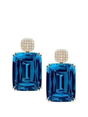 Goshwara London Diamond And Topaz Earrings - Gold