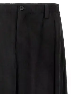 Yohji Yamamoto 8-tuck Elasticated Pleated Trousers