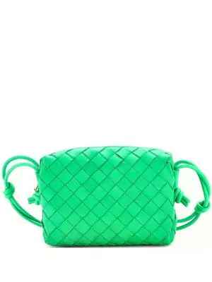 Bottega Veneta Loop Intrecciato Nappa Mini Crossbody Bag - Green