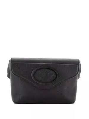 Burberry Pocket Bum Bag Leather Crossbody Bag - Black