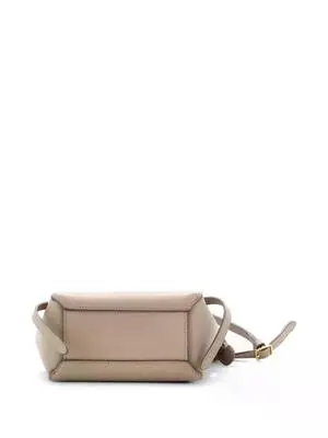 Celine Belt Bag Textured Leather Pico Shoulder Bag - Neutrals