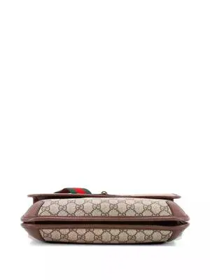 Gucci Neo Vintage Flap Messenger Gg Coated Canvas Medium - Brown