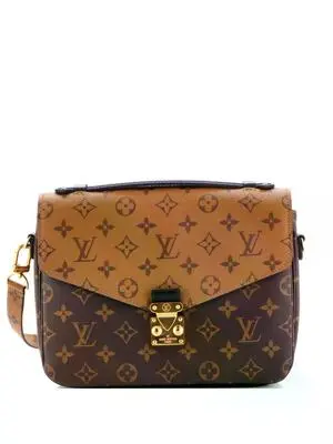 LOUIS VUITTON Pochette Metis Reverse Monogram Canvas Crossbody Bag - Brown