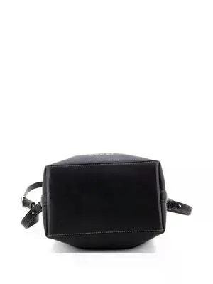 Gucci Emblem Leather Small Bucket Bag