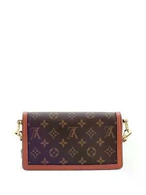 LOUIS VUITTON Dauphine East West Crossbody Bag Reverse Monogram Canvas