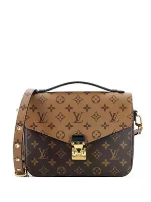LOUIS VUITTON Pochette Metis Reverse Monogram Canvas Crossbody Bag - Brown