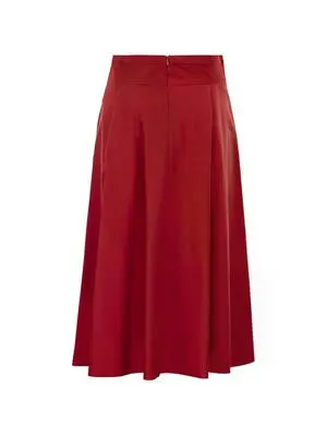 Max Mara Pleated Flared Skirt