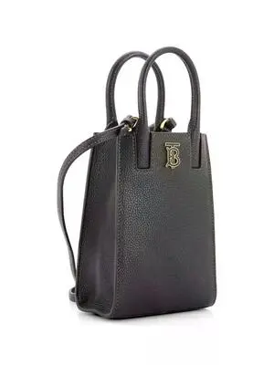 Burberry Frances Leather Micro Tote Bag