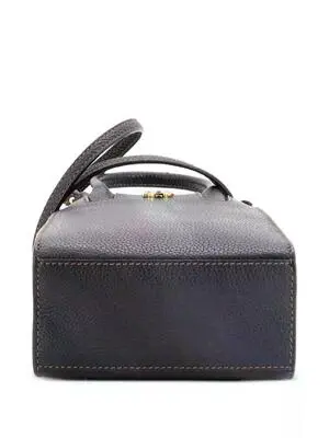 Burberry Frances Leather Micro Tote Bag