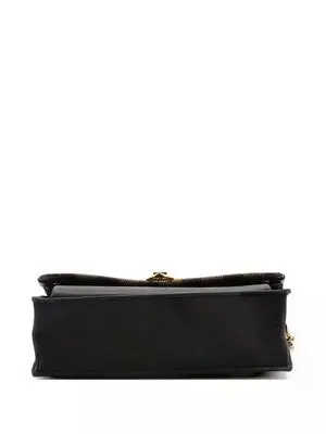LOUIS VUITTON Vavin Chain Wallet Nm Damier With Leather Crossbody Bag - Black