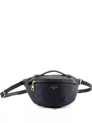 LOUIS VUITTON Bum Bag Monogram Empreinte Leather Belt Bag - Black
