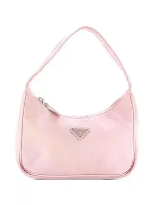 Prada Re-edition 2000 Tessuto Mini Hobo Bag - Pink