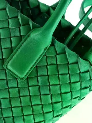 Bottega Veneta Cabat Intrecciato Nappa Mini Tote Bag - Green