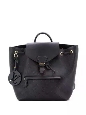 LOUIS VUITTON Montsouris Nm Monogram Empreinte Leather Pm Backpack - Black