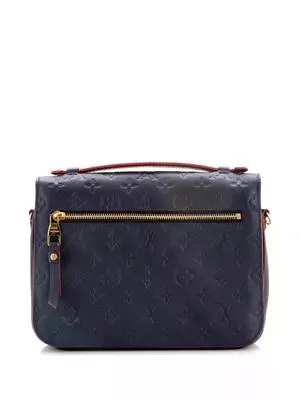 LOUIS VUITTON Pochette Metis Monogram Empreinte Leather Crossbody Bag - Blue