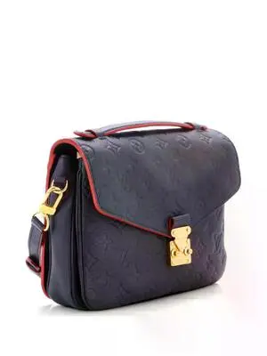 LOUIS VUITTON Pochette Metis Monogram Empreinte Leather Crossbody Bag - Blue