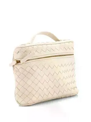 Bottega Veneta Soft Chain Vanity Case Intrecciato Leather Small Shoulder Bag - Neutrals