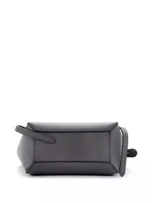Celine Belt Bag Textured Leather Nano Shoulder Bag - Grey