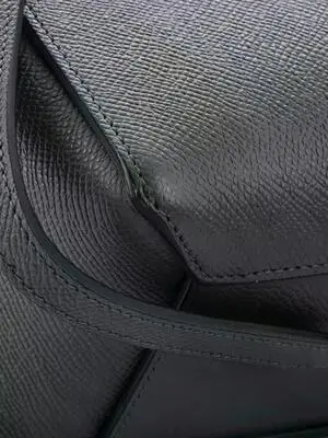 Celine Belt Bag Textured Leather Nano Shoulder Bag - Grey