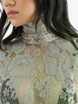 Dolce & Gabbana Chantilly Lace Blouse - Green