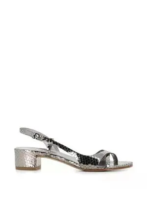 DEL CARLO Buckle-fastening Sandals - Silver