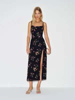 REFORMATION Ailany Dress - Black