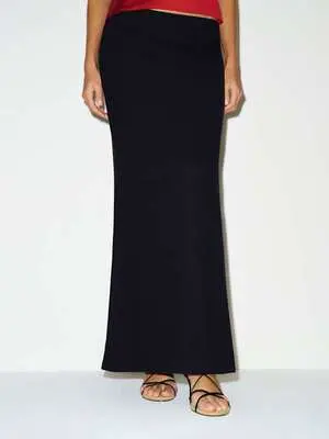 REFORMATION Jodie Knit Skirt - Black