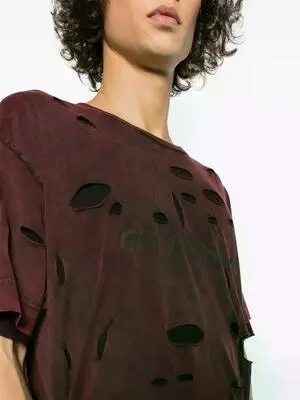 Givenchy Layered-design Ripped Cotton T-shirt
