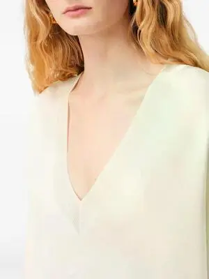 AMI Paris V-neck Wool Blend Sweater