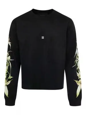 Givenchy Floral Print Long Sleeve T-shirt