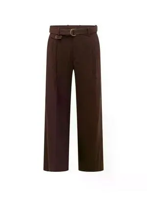 Drole De Monsieur Belted Trousers - Brown