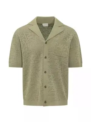 Drole De Monsieur Knitted Short-sleeve Shirt - Green