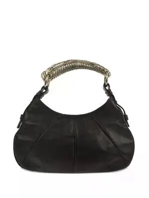 Saint Laurent 1990-2000s Mombasa Leather Shoulder Bag - Black