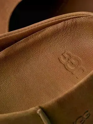 UGG Logo-detail Leather Flat Mules