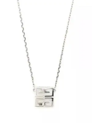 Givenchy 4g-charm Chain Necklace - Silver