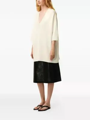 AMI Paris V-neck Wool Blend Sweater