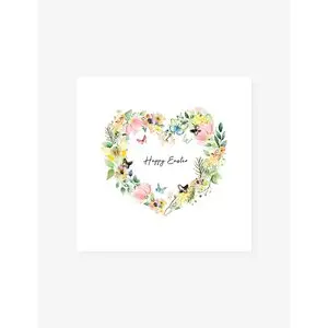 FIVE DOLLAR SHAKE Happy Easter Heart Easter Card - One-color